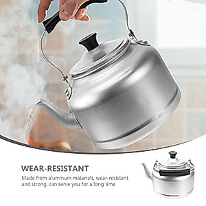 UPKOCH aluminum kettle water kettle tea pot coffee pot handle stovetop kettle stovetop boiler wear-resistant coffee kettle daily use coffee kettle teapot tea kettle aluminum pot Handheld