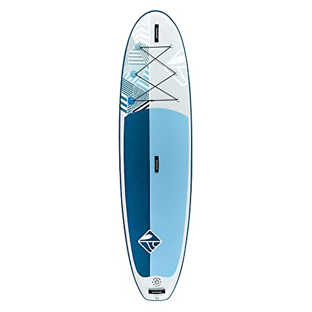 Boardworks Lūnr Inflatable Stand-Up Paddle Board (iSUP) | SUP Package Includes Three Piece Paddle, Carry Bag, Leash, Phone Case and Pump (SUP) Complete Kit | 10’5”, Blue/White
