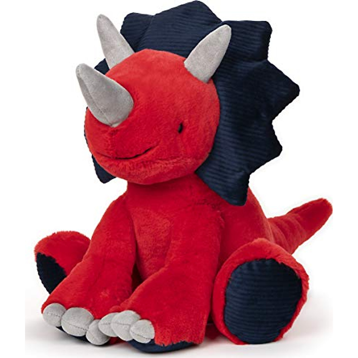 GUND Carson Triceratops Dinosaur Plush Stuffed Animal, Red and Blue, 12"