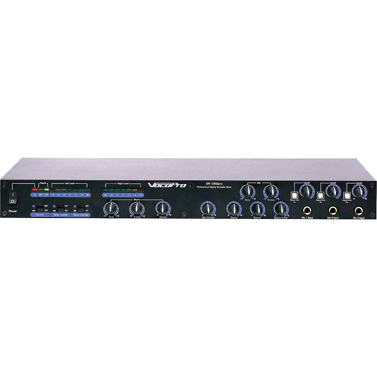 VocoPro DA-1000 Pro Professional 3 Mic Digital Echo Mixer