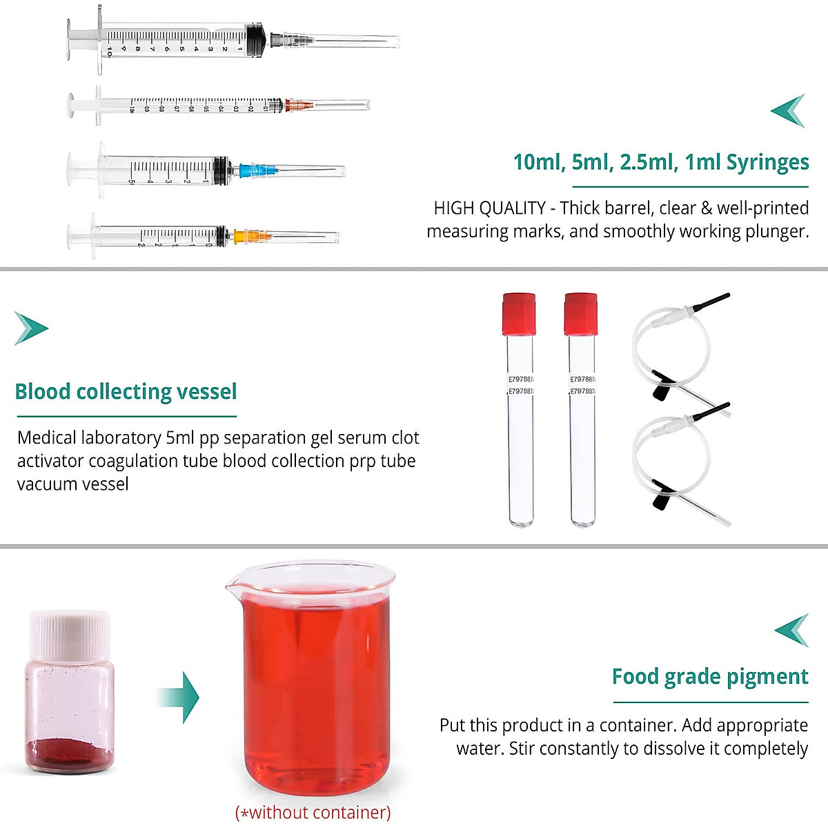 Phlebotomy Practice Kit, IV Practice Arm Venipuncture Practice Kit Phlebotomy Practice Arm