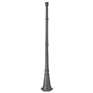 John Timberland Hepworth Traditional Outdoor Light Post and Cap Base Veranda Bronze 76 3/4" Accessory for Post Exterior House Porch Patio Outside Deck Yard Garden Driveway Home Lawn Walkway