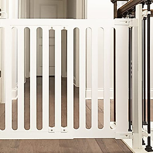 Qdos Universal Stair Mounting Adapter for All Baby Gates | White | Universal Solution for Gate Installation on Banisters and Spindles - No Screws in Banister - Works with All Gates - Easy Installation