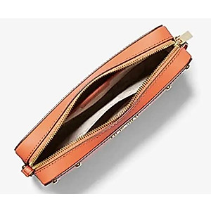 Michael Kors Sandrine Studded Saffiano Leather Crossbody Bag Tangerine Orange