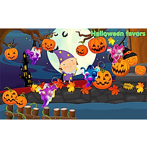 Roaqua 30 Packs Bulk Halloween Ghost Fidget Bubble Mini Pop,Halloween Party Favors,Birthday Supplies and Student Prizes Gifts