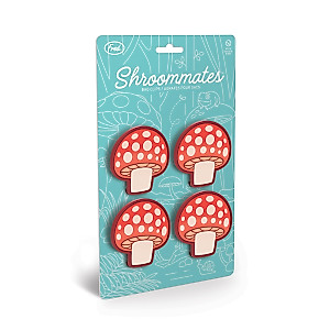 Genuine Fred SHROOMATES, Mushroom Bag Clips, Set of 4