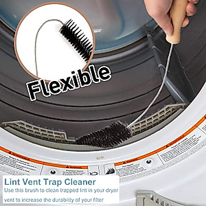 S-Union WE03X23881 Dryer Lint Filter Screen Stainless Steel Compatible With General Electric (GE) Dryer, Replace PS11763056, AP6031713, EAP11763056, Include Clothes Dryer Lint Vent Trap Cleaner Brush