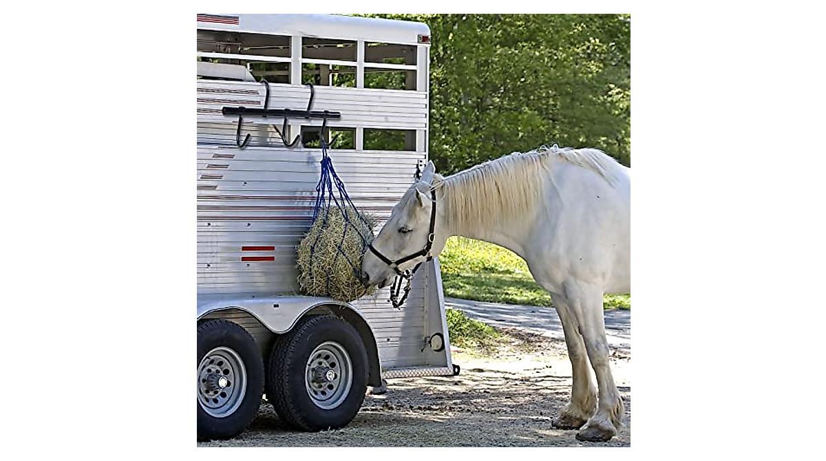 Dunzy Horse Tack Rack - 2 Pcs with Swivel Hooks