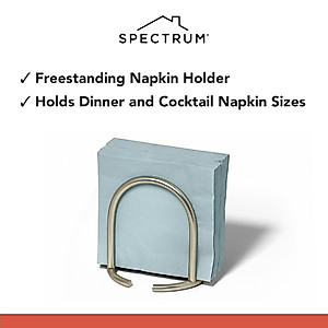Spectrum Spectrum diversified satin nickel euro napkin holder, 0.25 Ounce