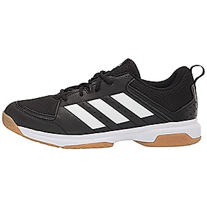 adidas Women's Ligra 7 Track and Field Shoe, Black/White/Black, 8