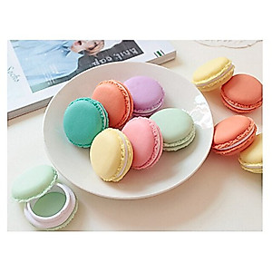 VNDEFUL 6PCS Colorful Lovely Mini Macarons Portable Travel Storage Box Case Jewellery Organizer Earring Ring Necklace Cosmetic Pill Container