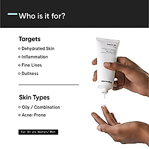 Minimalist Vitamin B5 10% Oil Free Fast Absorbing Lightweight Face Moisturizer Gel For Oily & Acne Prone Skin