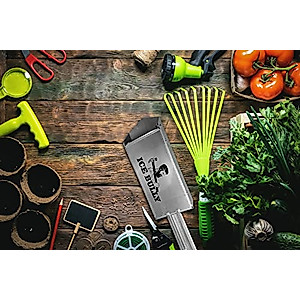 Ice Bully Handheld Spreader for Salt, Fertilizer, Feed, Seed and Sand Multi-Use Scoop Shaker to Easily Spread Snow and Ice Melt on Sidewalks, Walkways, Driveways and Parking Lots