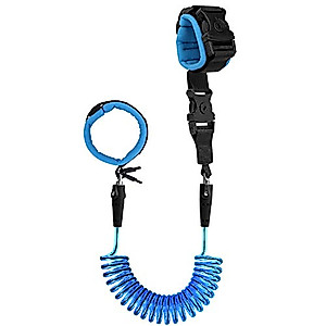 Blisstime 2 in 1 Toddler Leash - Anti Lost Wrist Link for Toddlers - Toddler Harness, Baby Leash, Leash for Toddlers, Wrist Leashes, Child Leashes for Toddlers, Not Easy to Open Without Key