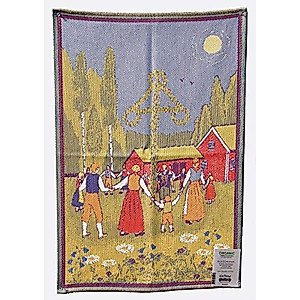 Ekelund - Midsommar (Midsummer Maypole Celebration) - Large Cotton Kitchen Towel