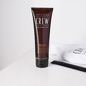 American Crew Gift Set, Firm Hold Gel 8.4 fl. oz. Daily Deep Moisturizing Shampoo 8.4 fl. oz. Precision Shave Gel Sachet