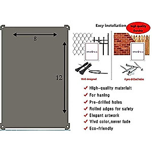 Eletina twinkle Warning Sign Food Allergy Safety Notice Metal tin Sign/If You Have A Food Allerdy Or Special Dietary Requirement Sign 8 x 12 inches