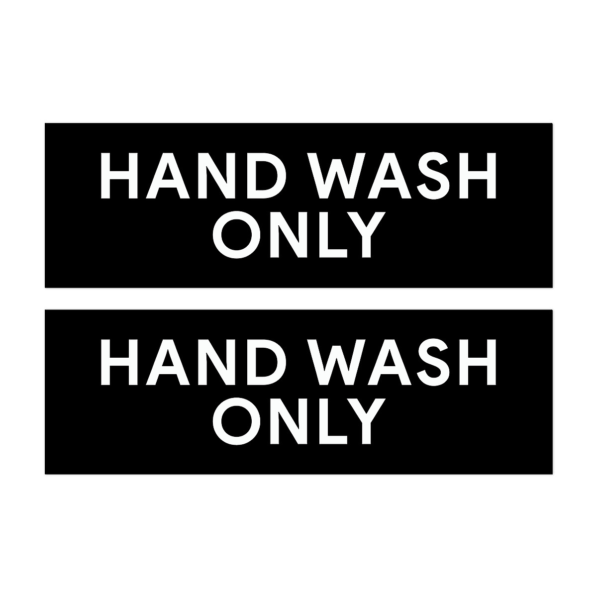 Hand Wash Only & Wash Rinse Sanitize Sticker Bundle