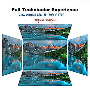 WWJ 15.6 Inch 1080P USB-C Mini HDMI Computer Monitor, Smart Case, Speaker, IPS Computer Monitor