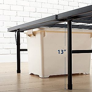 ZINUS SmartBase Heavy Duty Mattress Foundation / 14 Inch Metal Platform Bed Frame / No Box Spring Needed / Sturdy Steel Frame / Underbed Storage, Queen