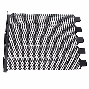Mutai PCI Slot Cover 5PCS Black PCI Bracket Vented Slot Covers Hard Steel Dust Filter Blanking Plate with Screws for Computer Cases