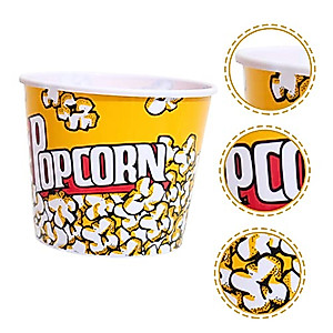 BESTOYARD 30 Pcs Popcorn Popcorn Bucket Bathtub Cake Decorating Wrapping Paper Containers Disposable Bucket Food Serving Basket Cardboard Popcorn Box Empty Popcorn Box Snack Bag Box