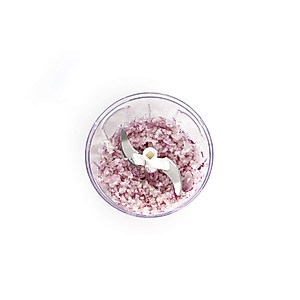 Manual Food Chopper Powerful Hand Held Chopper Mixer Processor to Chop Vegetables Fruits Nuts Onions Garlic Salad for Kitchen (3.5 cup) by Vinipiak