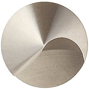 KEO 53109 High-Speed Steel Single-End Countersink, Uncoated (Bright) Finish, Single Flute, 90 Degree Point Angle, Round Shank, 1/2" Shank Diameter, 1" Body Diameter