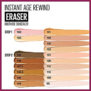Maybelline Instant Age Rewind Eraser Dark Circles Treatment Multi-Use Concealer, 115, 1 Count (Packaging May Vary)