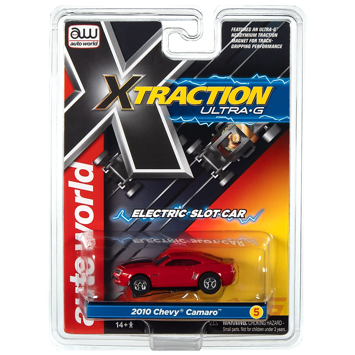 Auto World Xtraction R35 1969 Chevrolet Camaro Red HO Scale Slot Car