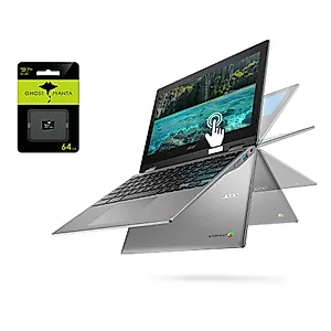 acer Newest Chromebook Spin 311 Convertible Laptop, MediaTek MT8183C 8-Core Processor, 11.6" HD Touchscreen, 4GB LPDDR4X, 32GB eMMC, WiFi 5, Bluetooth, Chrome OS, Silver, w/GM 64GB SD Card