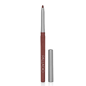 Palladio Retractable Waterproof Lip Liner High Pigmented and Creamy Color Slim Twist Up Smudge Proof Formula with Long Lasting All Day Wear No Sharpener Required, Naked