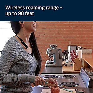 Poly Voyager 6200 UC - Bluetooth Dual-Ear (Stereo)Earbuds Neckband Headset - USB-A Compatible to connect to your PC Mac - Works with Teams, Zoom & more - Active Noise Canceling, Black (208748-01)