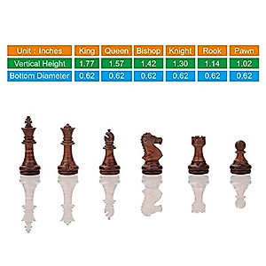ColorGo Magnetic Travel Chess Set, Portable Mini Chess Board Game for Adults and Kids