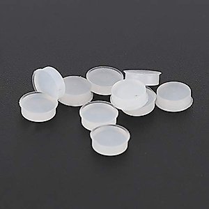 Vbest life 10Pcs Flute Hole Plug,Rubber Replacement Kits Musical Instrument Accessories Flutes Repair Parts Accessories 7x2.5mm(Transparent)