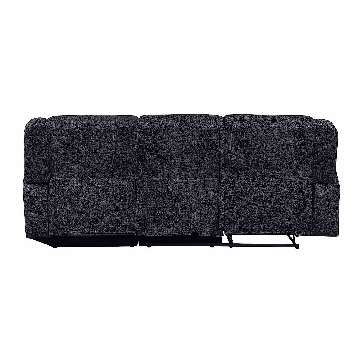Lexicon Velsen 2-Piece Reclining Sectional Sofa with Right Chaise, Ebony