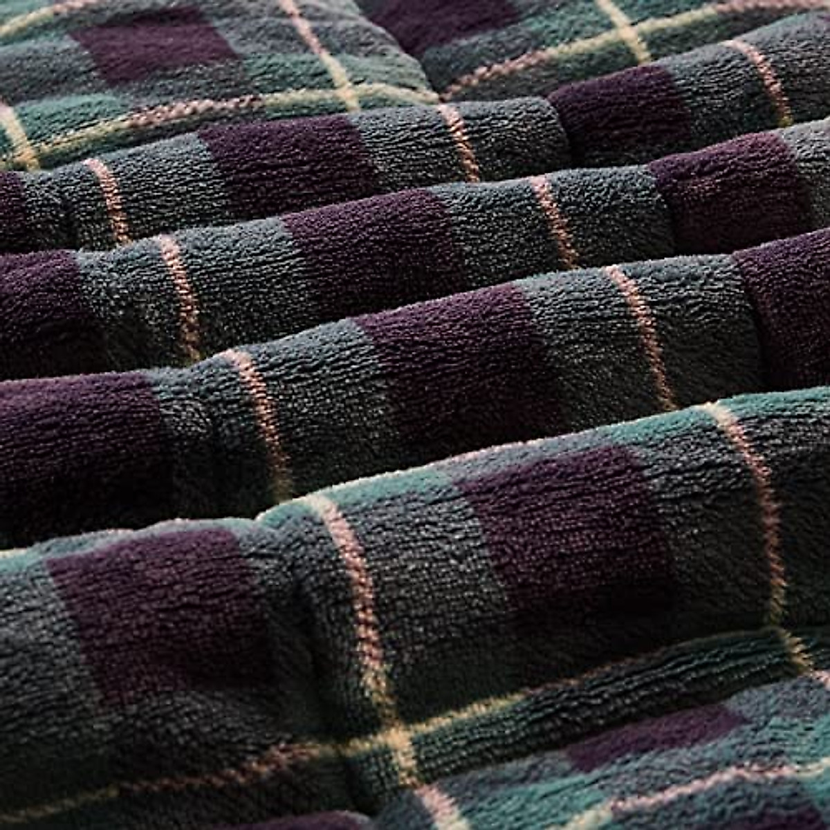 Thesis Home Weighted Blanket with Premium Glass Beads for Kids & Adults - 100% Brushed Microfiber Plush Reversible Sherpa Calming Blanket - 10 lbs - 50 x 60 Inches, Blue