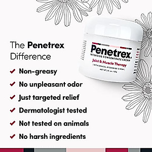 Penetrex Joint & Muscle Therapy – 2oz Cream – Intensive Concentrate for Joint and Muscle Recovery, Premium Formula with Arnica, Vitamin B6 and MSM Provides Relief for Back, Neck, Hands, Feet