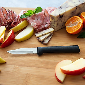 Rada Cutlery Peeling Paring Knife, W202/2, Black Handle, Pack of 2