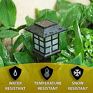 Zone Tech Outdoor Solar Powered Light – LED 12 Pack Bright Premium Quality Rain-Proof Walkway Path Patio Yard Lawn Garden LED Lamp (12 Pieces)