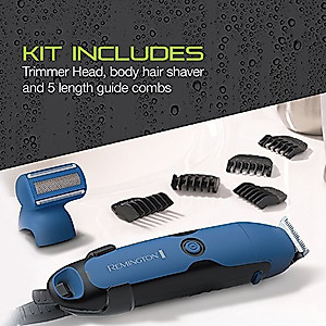 Remington PG6250 WetTech Lithium Powered Head, Beard, & Body Grooming Kit, Trimmer (8 Pieces)