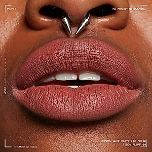 NYX PROFESSIONAL MAKEUP Smooth Whip Matte Lip Cream, Long Lasting, Moisturizing, Vegan Liquid Lipstick - Teddy Fluff (Midtone Pinky Brown)
