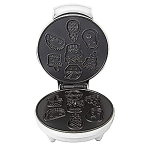 Kawaii Fun Snacks Mini Waffle Maker - 7 Different Food Japanese Style Designs Featuring an Avocado, Pizza, Ramen, Taco & More - Cool Electric Waffler for Amazing Kids Easter Morning Breakfast or Gift