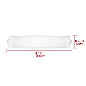 Geekria Protein Leather Headband Pad Compatible with Sennheiser HD228, HD218, HD219, HD229, HD220, Headphones Replacement Band, Headset Head Cushion Cover Repair Part (White)