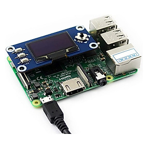 1.3inch 128x64 OLED Display HAT for Raspberry Pi 4 3 Jetson Nano SPI/I2C Interface with Embedded Controller @XYGStudy