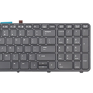 SUNMALL Replacement Keyboard Compatible with HP ZBook 15 G1 G2 17 G1 G2 Series PK130TK1A00 SK7123BL MP-12P23USJ698W PK130TK2A00 733688-001 with Pointer and Backlight