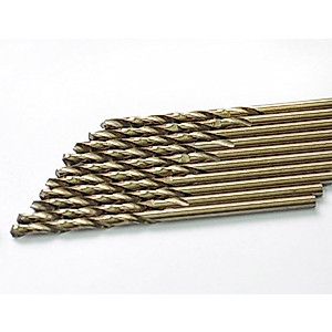 OXTUL 10PCS,5/64",HSS General Purpose Heavy Duty Jobber Length Cobalt Twist Drill Bits,ideal for drilling on mild steel, copper, Aluminum, Zinc alloy etc.
