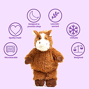 Horse Warmies - Cozy Plush Heatable Lavender Scented Stuffed Animal