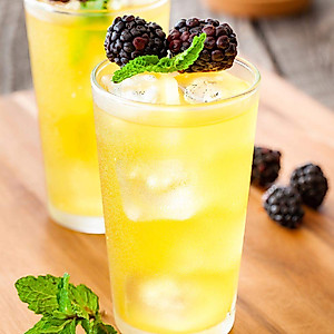 Restaurantware Sumi 10 Ounce Beverage Glasses Set of 6 Fine-Blown Small Drinking Glasses - Tempered Glass Water Glasses Dishwasher-Safe Glassware Serve Water Juices Or Sodas For Restaurants or Homes