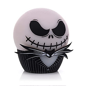 Bitty Boomers Disney: Tim Burton's The Nightmare Before Christmas - Jack Skellington Vengeful Face - Glow in The Dark - Mini Bluetooth Speaker, Multicolored